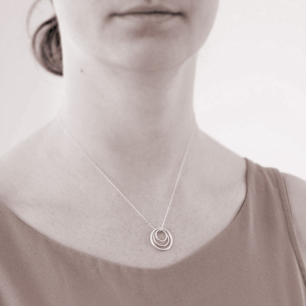 THREE GENERATIONS STERLING SILVER NECKLACE - PERSONALIZED JEWELRY CARD ...